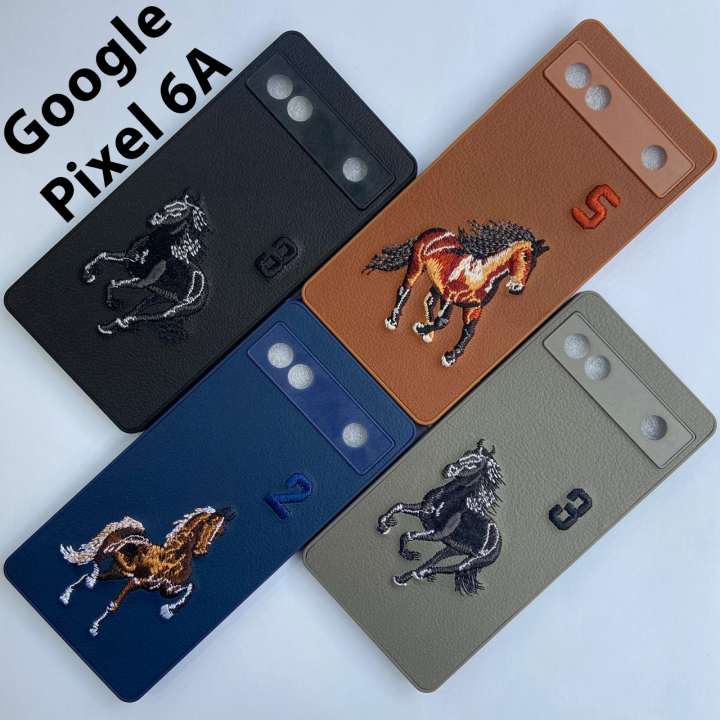 Google Pixel 6A – Polo Embroidered Faux Leather Rexine Back Cover ...