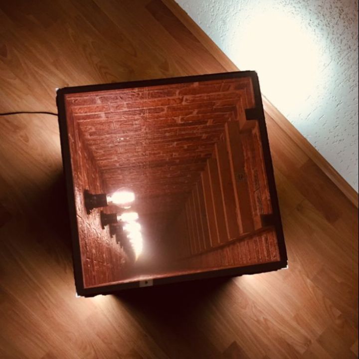 Infinity Mirror Table, Coffee Table, Infinity Illusion Table, 3D Coffee ...