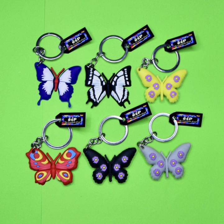 Butterfly (multiple variants) collectible keychain for kids (girls and ...