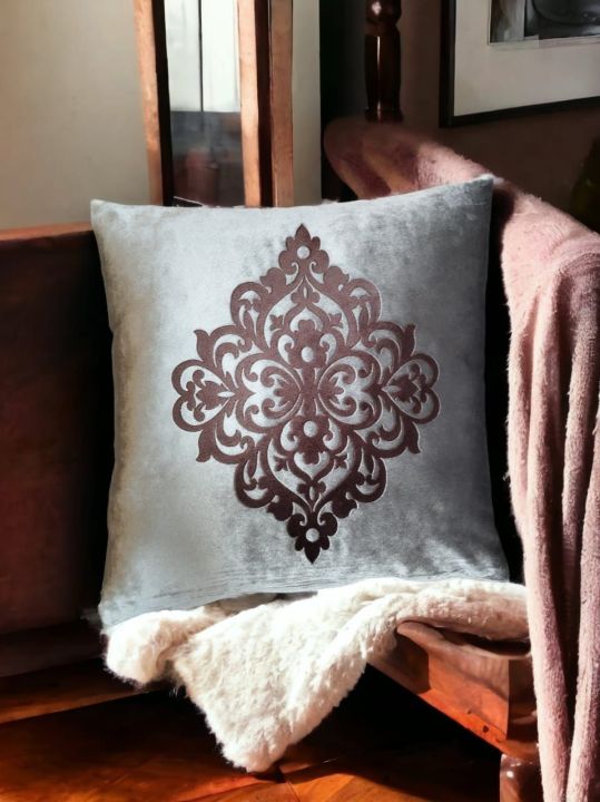 Luxury Velvet Laser Cut Sofa Cushion Cover Velvet Cushion Designed With ...