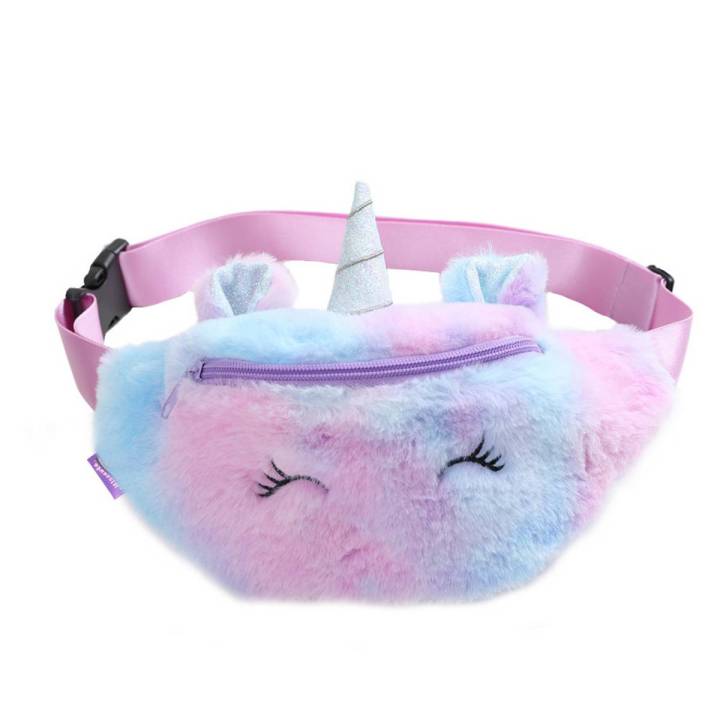 OIMG 2021 Plush Fanny Pack Cute Animal Style Fluffy Waist Belt Bag ...