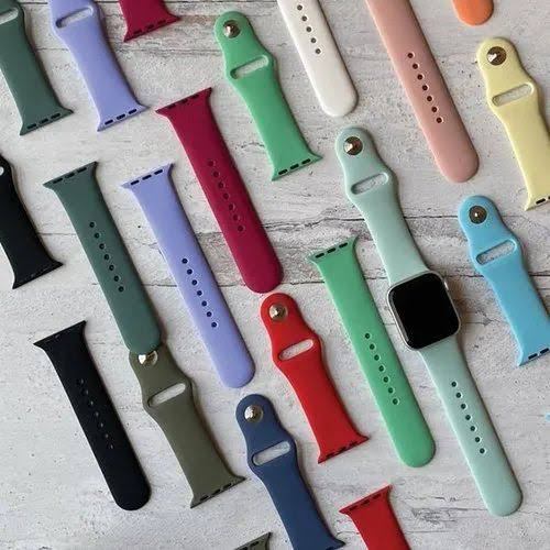 Adjustable Waterproof Silicone Strap for Apple Watch 42, 44, 45, 49mm ...