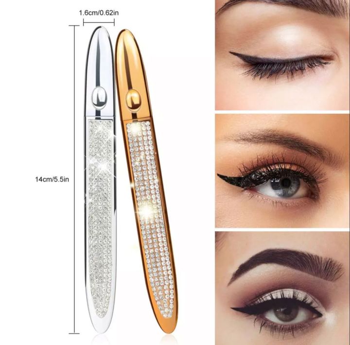 2 in 1 Self-adhesive Eyeliner Pen Multi-Use Glitter Liquid Lash Liner ...