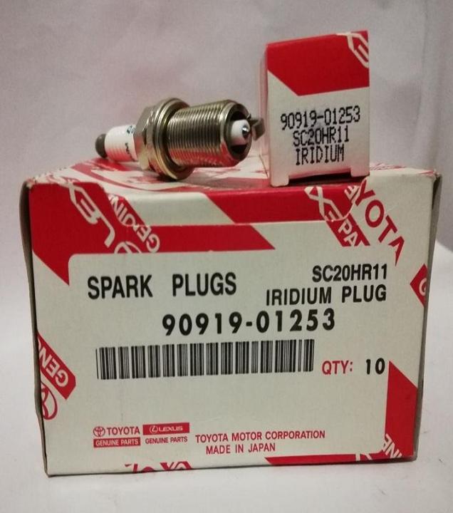 Genuine Toyota Spark Plugs (90919-01253) SC20HR11 -Denso Iridium- Pack ...