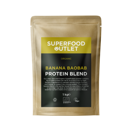 Organic Banana Baobab Protein Blend 450g | Daraz.pk