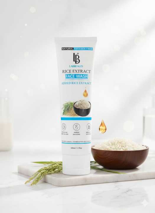 Lab Beauty Rice Extract Face Wash 100ml – Bright, Smooth & Nourished ...