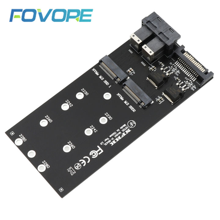 M2 U2 Adapter Effortless Data Transfer: Dual Ports Sff-8643 U.2 To Nvme ...