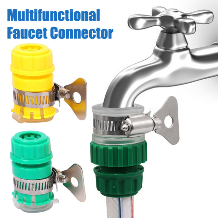 Universal Water Faucet Adapter Hose Connector Fitting Quick Connect ...