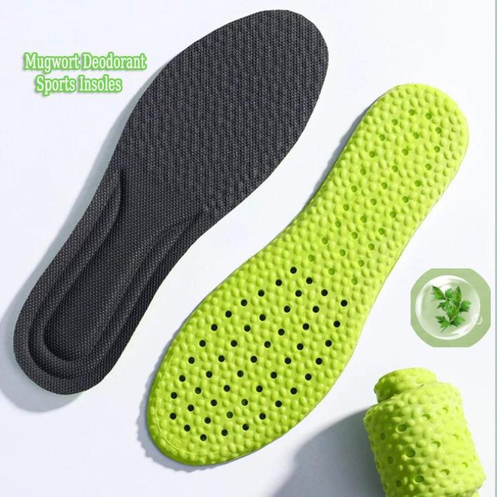New Mugwort Fragrant Sports Insole Wormwood Latex Soft Sole Inserts Leather Shoes Boots ...
