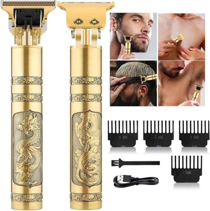 PROFESSIONAL VINTAGE DRAGON STYLE TRIMMER FOR MEN T9 HAIR TRIMMER AND ...