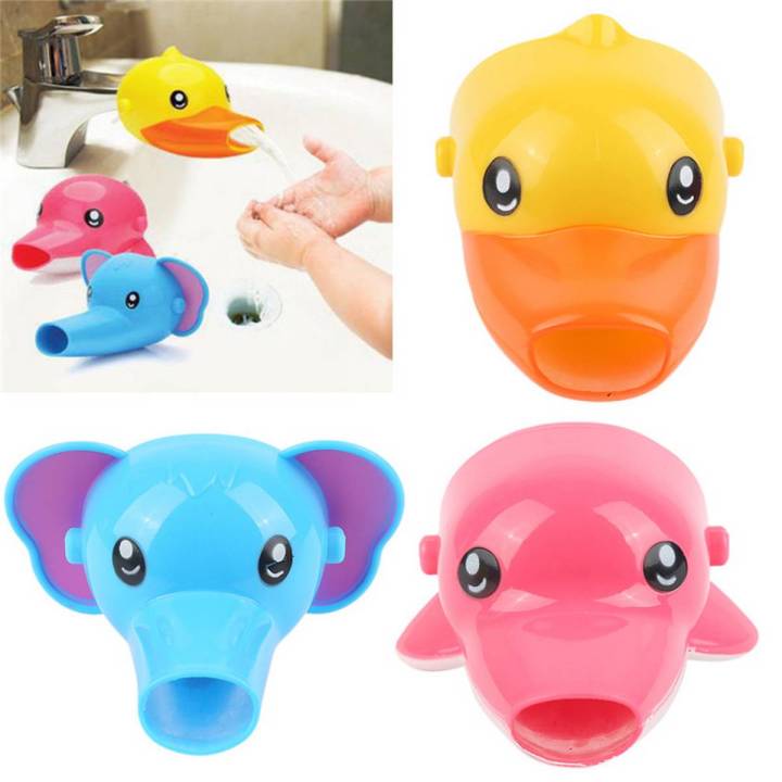 Children Bathroom Animal Shape Faucet Extender Water-saving Cartoon ...