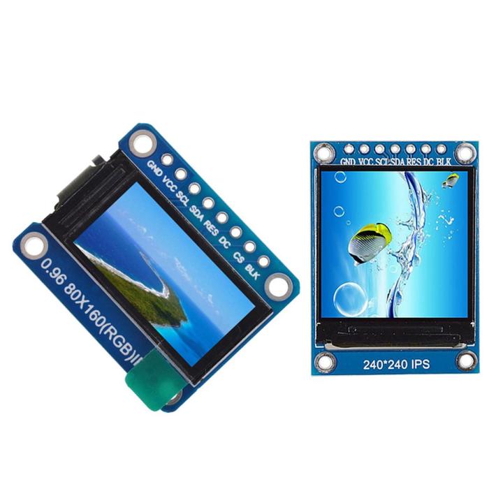 2 Pcs Ips Spi Hd 65K Full Color Tft Module St7735 Drive Ic Lcd Display ...
