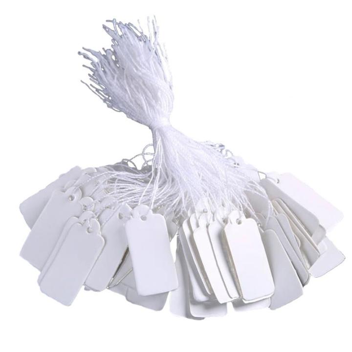 95/500/1000pcs White Marking Tags Price Tags Jewelry Clothing Display ...