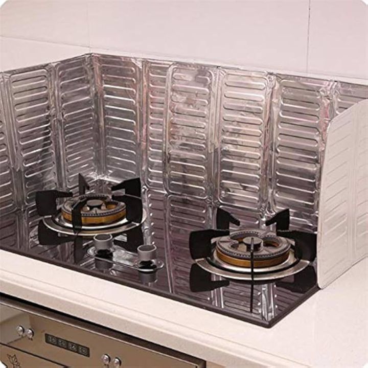 3 Sides Oil Splash Guard Aluminum Foil Stove Sn Aluminum Foil Shield ...
