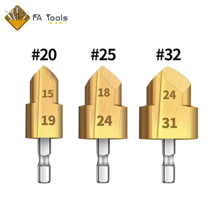 PPR Lifting Stepped Drill Bit Hexagon Shank Water Pipe Connection Tool ...