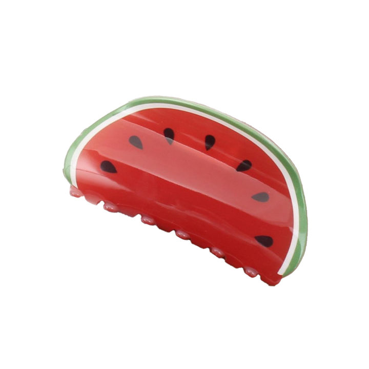 Summer 2023 Fruit Watermelon Kiwi Acetic Acid Hair Clip Catch for Women ...