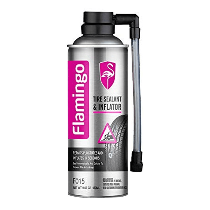 Flamingo TIRE SEALANT& INFLATOR SPRAY PUNCTURE REPAIR IN SECOND 450ml ...