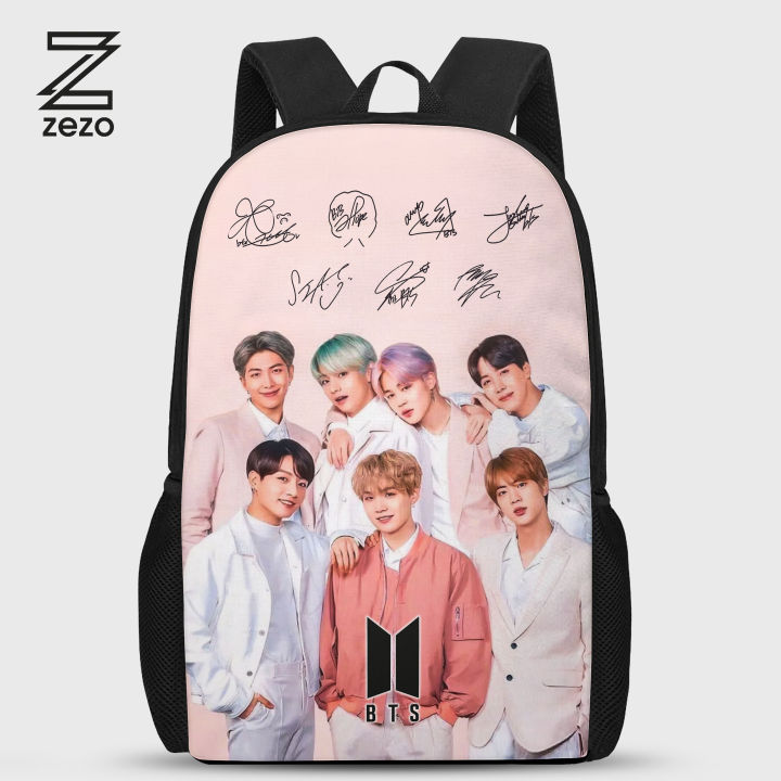 BTS Pink Backpack for Bangtan ARMY – Stylish Laptop & School Bag with ...