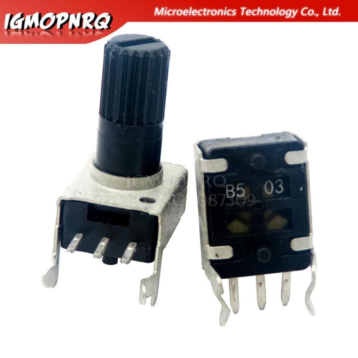 10pcs RV09 Horizontal12.5mm Shaft 5k 10k 50k 100k 0932 Adjustable ...