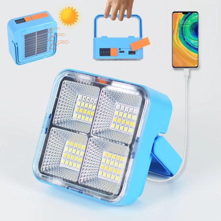 Portable Rechargeable LED Work Light Solar Lamp Indoor Lamp Floodlight ...