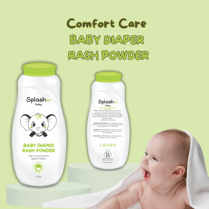 Splashmi Baby Diaper Rash Powder 100gm | Daraz.pk
