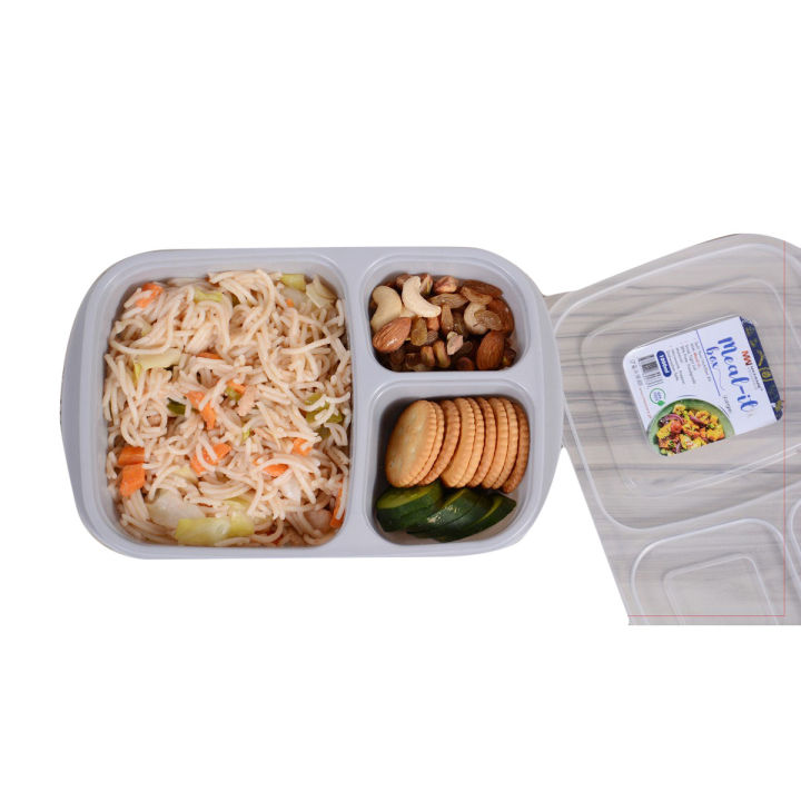 GT Shop Meal-it Box Large 1000ml, Lunch Box with three portions ...