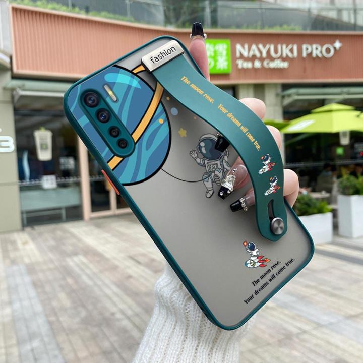 chenyyka for OPPO Reno 3 4G Case With Wristband Thin Frosted ...