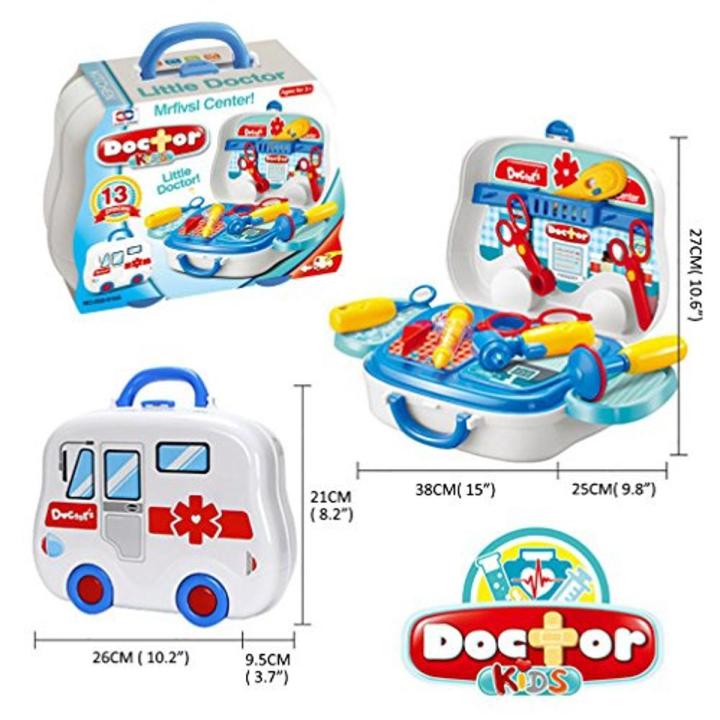 2 in 1 Kids Toys Doctor Kit Medical Tool Box - Kids Pretend Play Doctor ...