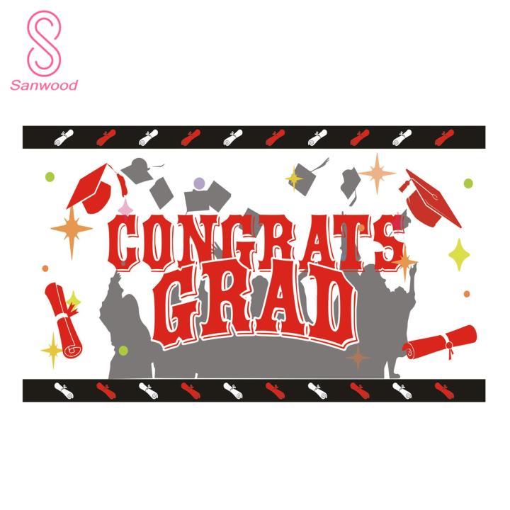 Graduation Banner Exquisite Pattern 2022 Graduation Party Backdrop ...