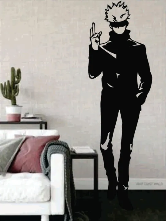 Magical Warfare Sticker Satoru Gojo Poster Wall Sticker Wallpaper Dorm ...