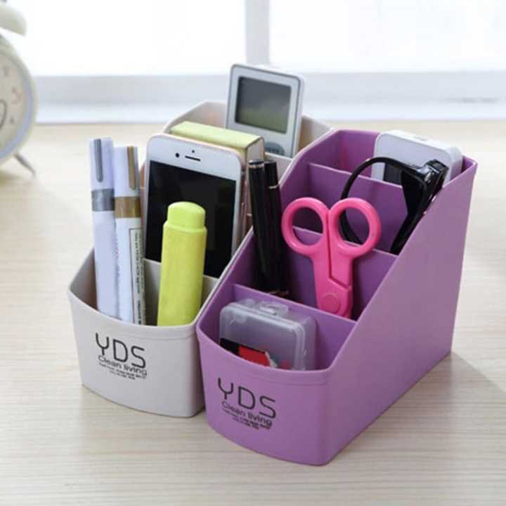 Tabletop TV Remote Storage Box Space-Saving Portable Desktop TV Holder ...