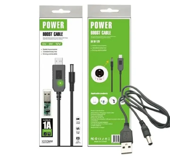 Router Cable WiFi to Powerbank Cable Connector DC 5V 9V 12V USB Cable ...