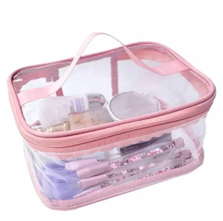 Universal Plastic Vanity Kit – Transparent Cosmetic & Accessory Box ...