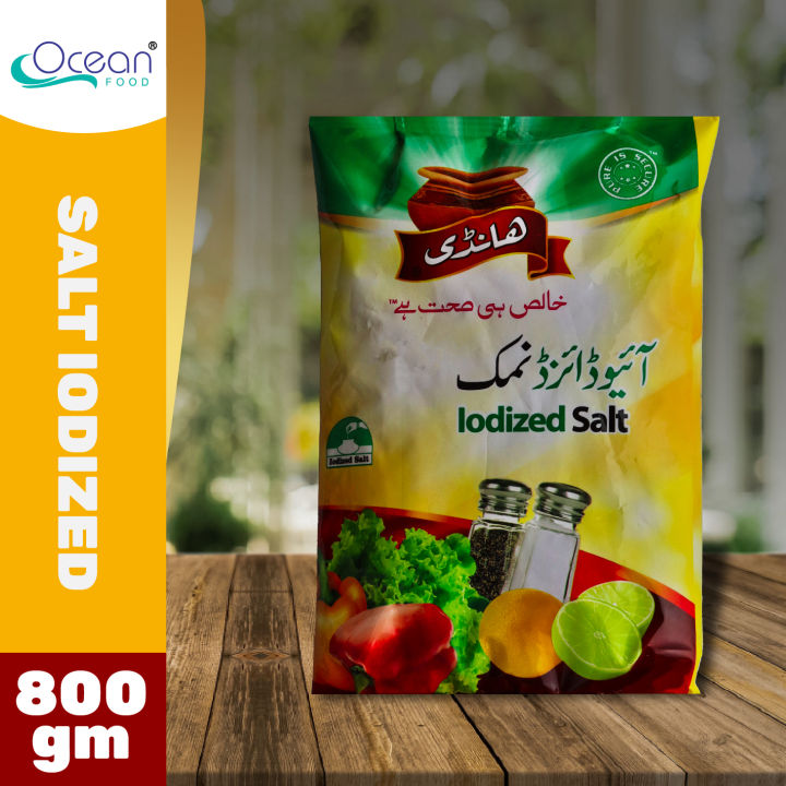 Handi Iodized Salt 800 Grams | Daraz.pk