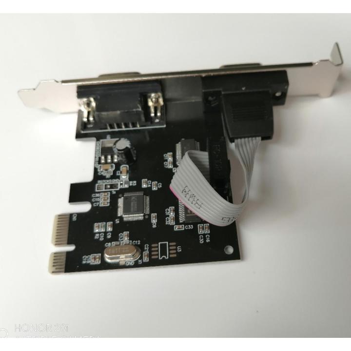 PCI-E o 2 DB9 232 Serial + 1 DB25 Parallel LPT Port Adapter Card for ...