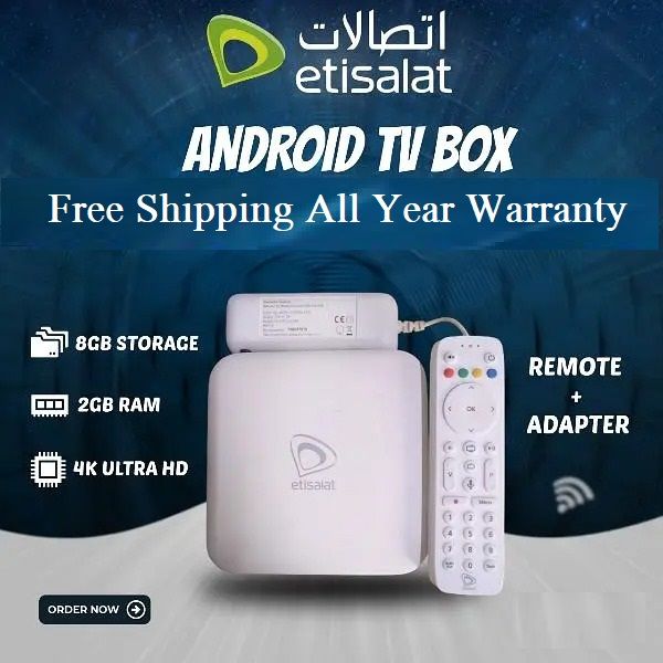 Etisalat Android Tv Box - Original 4k Smart TV Box 2Gb 8Gb - Andriod ...