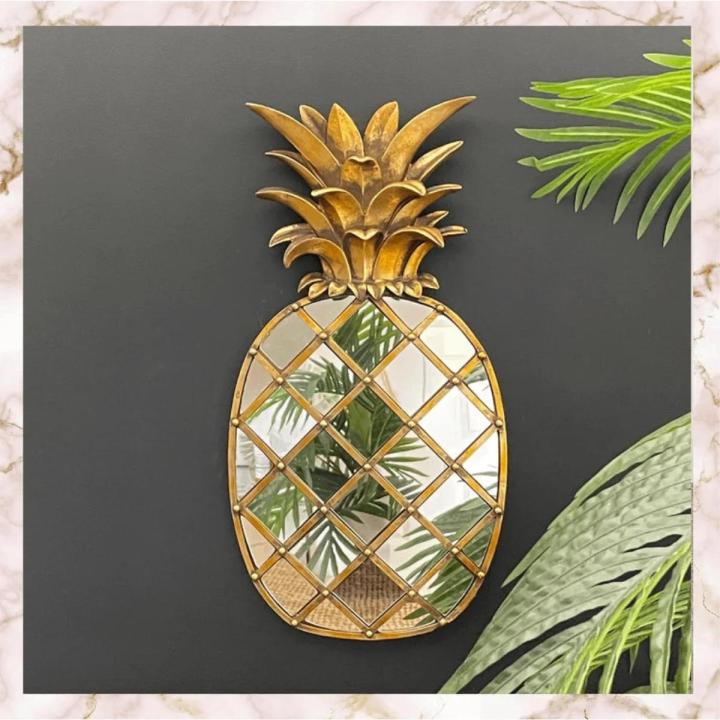 2023 The New Trending Beautiful Pineapple Wall Mirror for Home ...