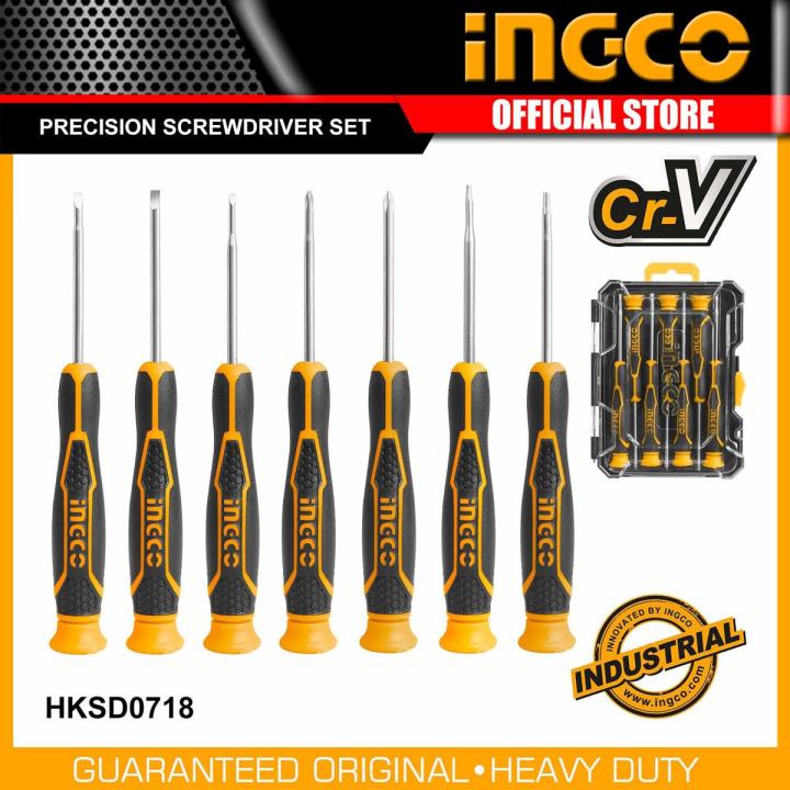 Ingco 7 Pcs - Precision Screwdriver Set HKSD0718 | Daraz.pk