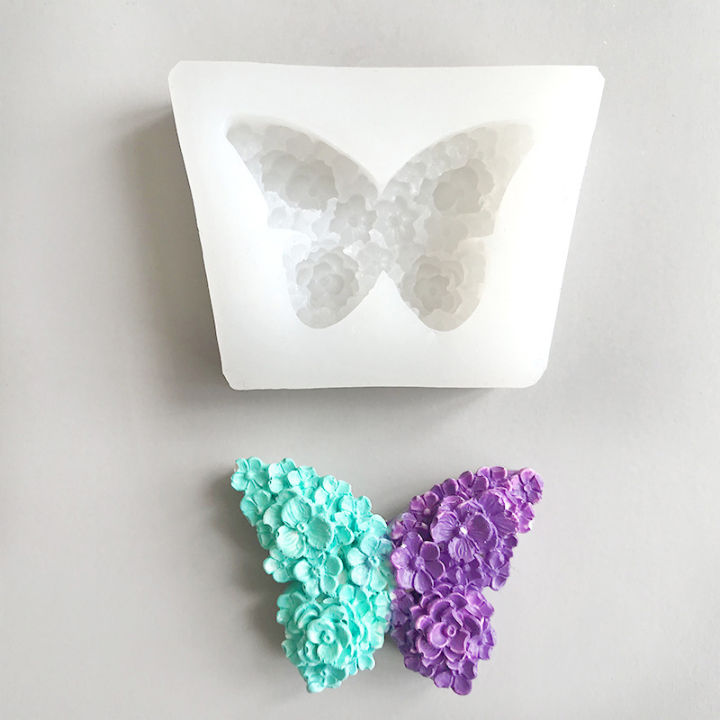 Butterfly Silicone Molds Butterfly Gypsum Concrete Mould DIY Home ...