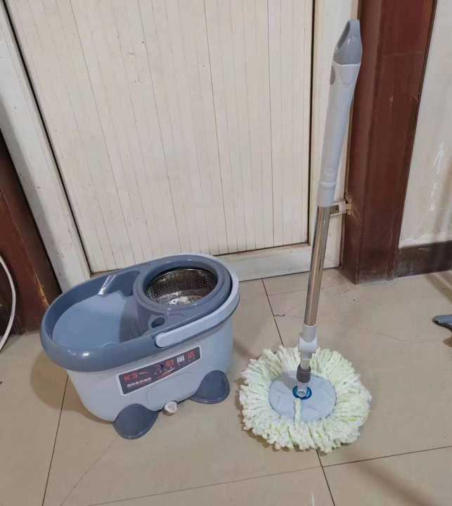 ZT - Spin Bucket Mop Stainless Steel Germany Quality With 2 Refills ...