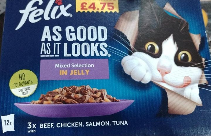 Felix Cat Food Jelly, As Good As It Looks Mixed/Favorite Selection In ...