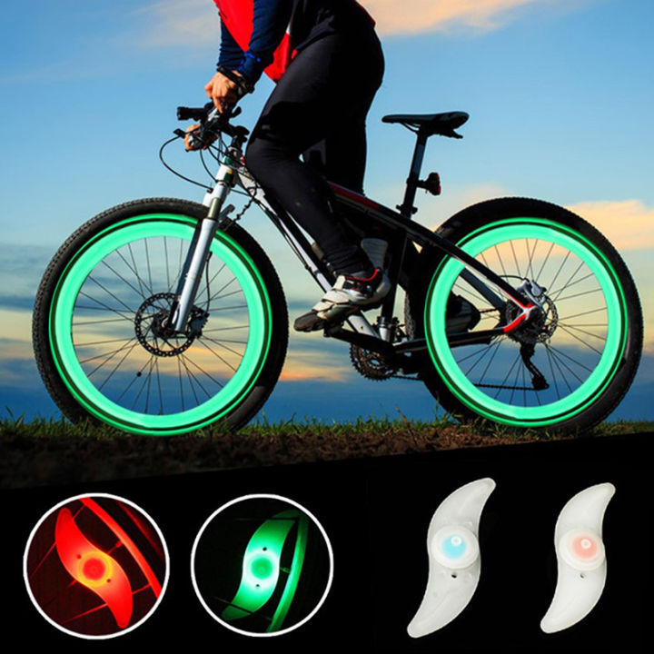 LED Neon Bicycle Wheel Spoke Light Waterproof Color Bike Safety Warning ...
