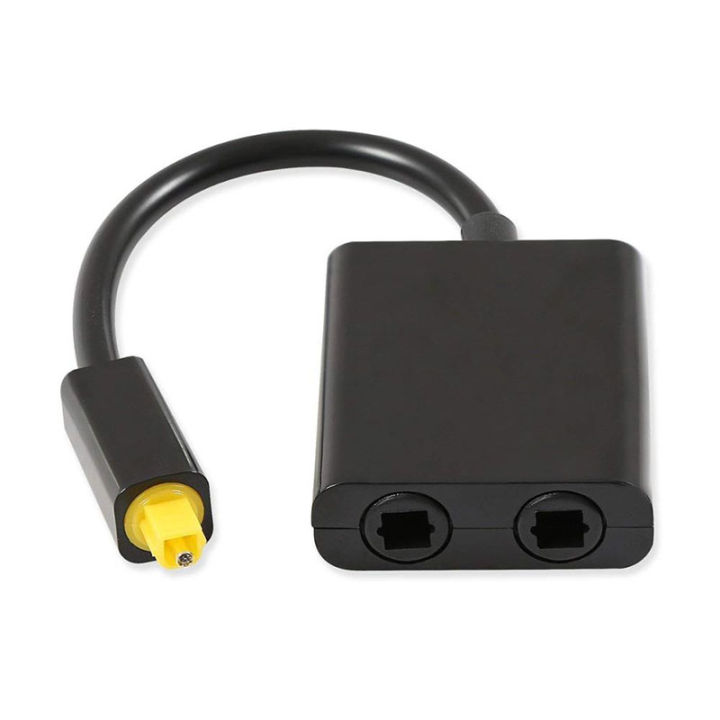 Digital SPDIF Optical Audio Splitter 2Way Toslink Adapter 1 input 2 ...