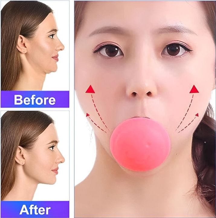 V Shape Exerciser Mouth Double Chin Solution Face Slimming Tool Trainer ...