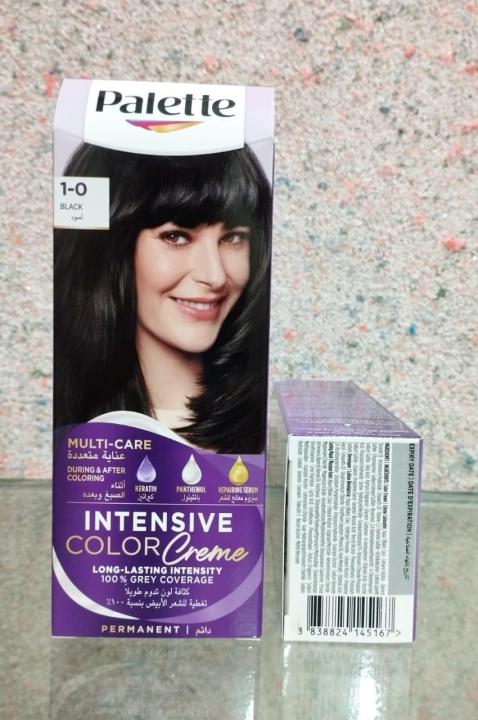 PALETTE INTENSIVE HAIR COLOR BLACK (1.0) 100ML | Daraz.pk