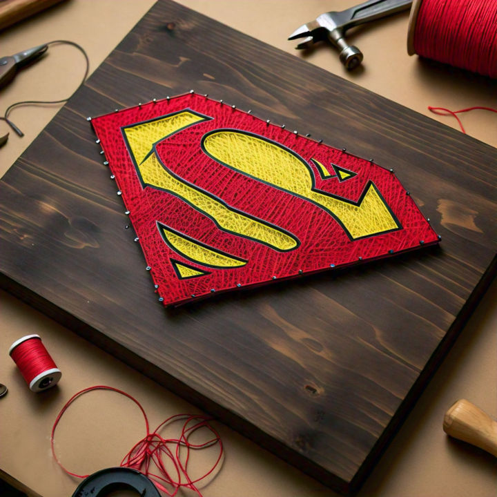 String Art Kit/DIY Art and Craft kit/Theme: Superman | Daraz.pk