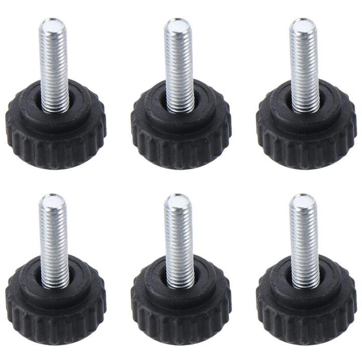 Heavy Duty M6 x 20mm Hand Bolt Knobs Plastic Black Clamping Knobs Male ...