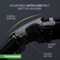 Auto Lock Belts for Men with Soft Lychee Pattern Faux Leather Strap ...