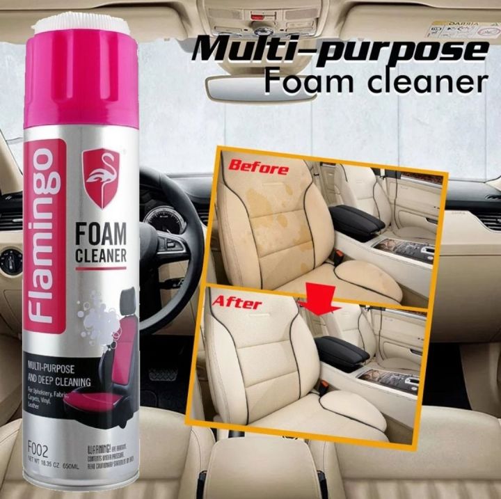 Flamingo All Purpose Cleaner for Car Interior - Multipurpose foam ...