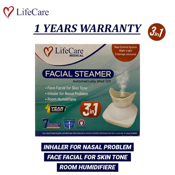 LifeCare Facial Steamer 3 in 1 Face Facial For Skin Tone & Inhaler For ...